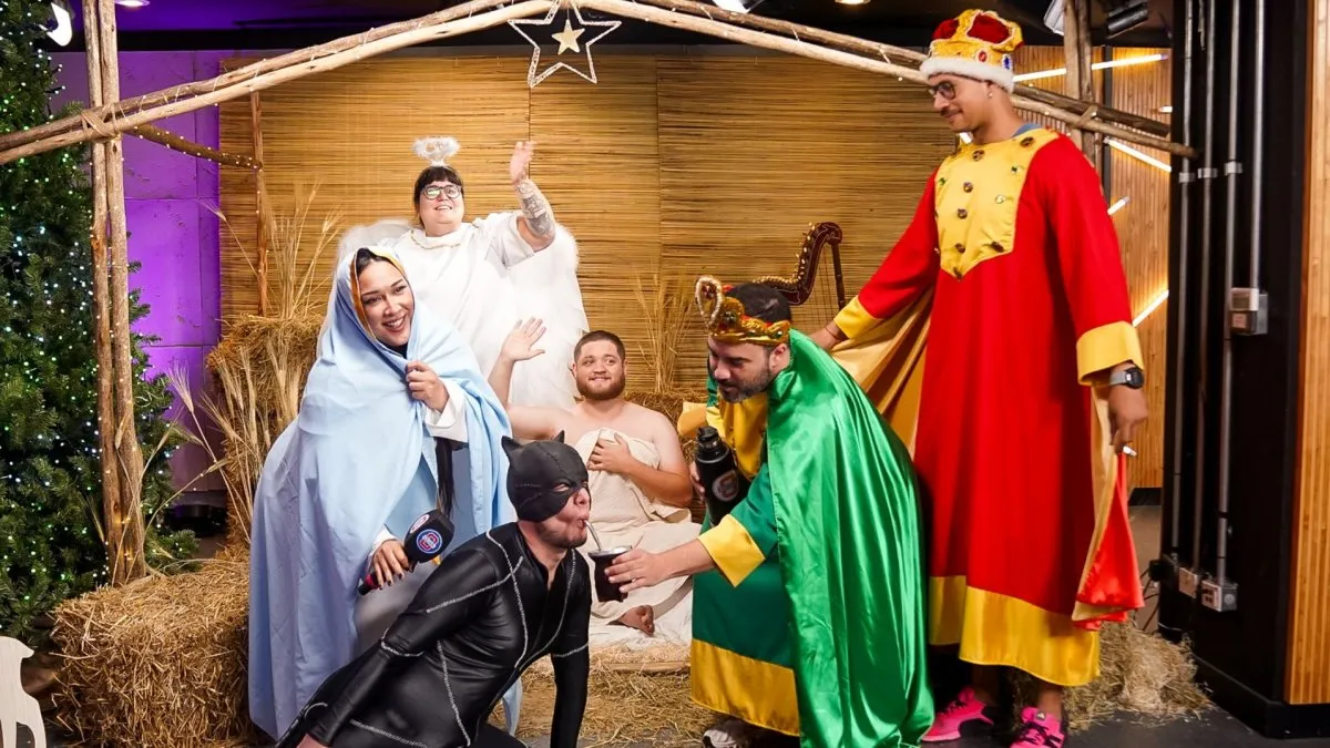 Así reaccionó Adrián Suar al sketch bíblico de su hijo Toto en Olga ...